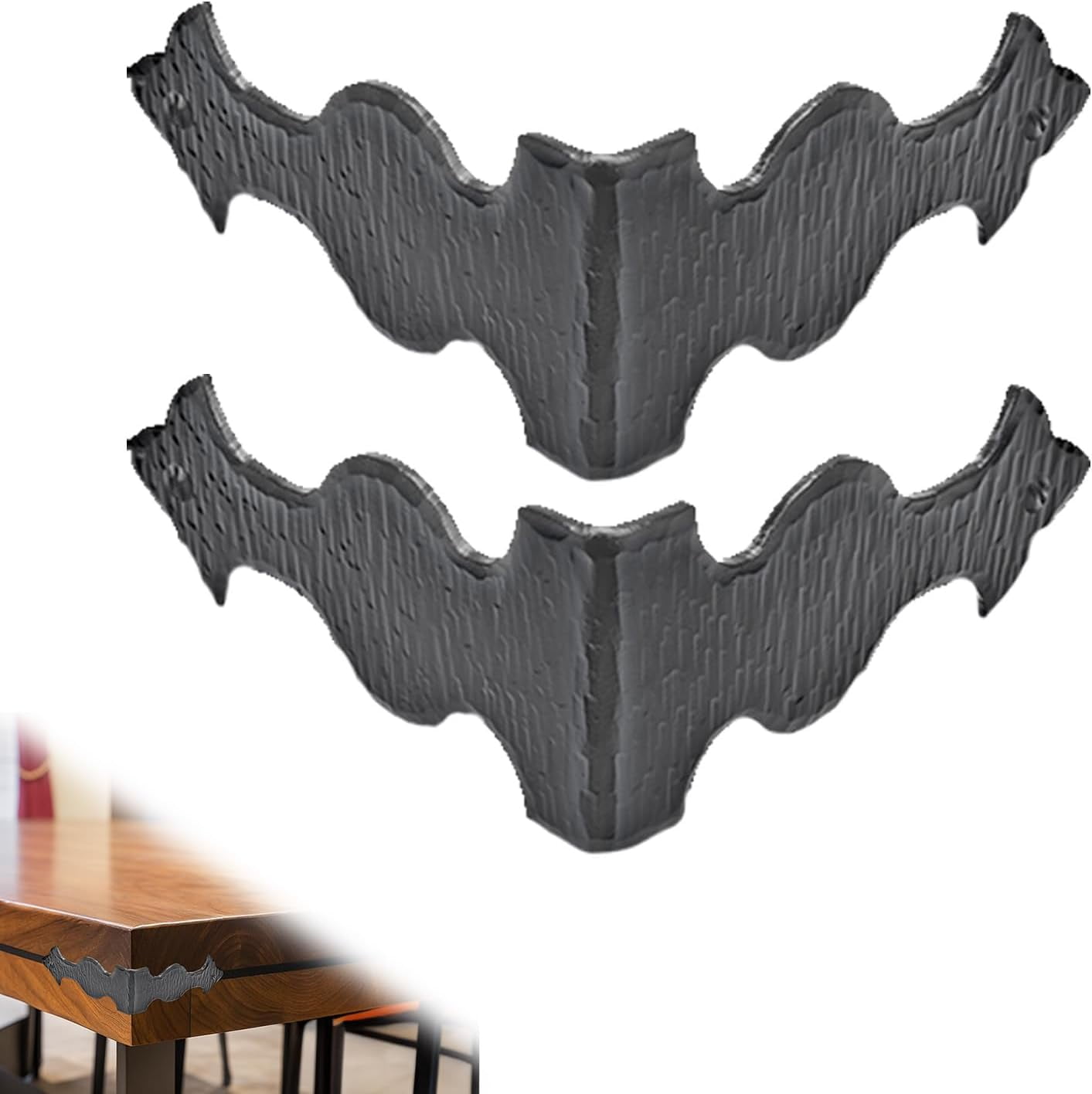 2 Pack - 5" Metal Corner Bracket for Furniture - Black - Handmade ...