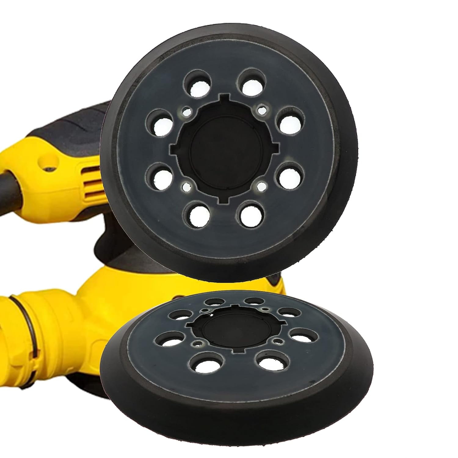 2 Pack 5 inch 8 Hole Sanding Pad Hook and Loop Replacement patible with ...