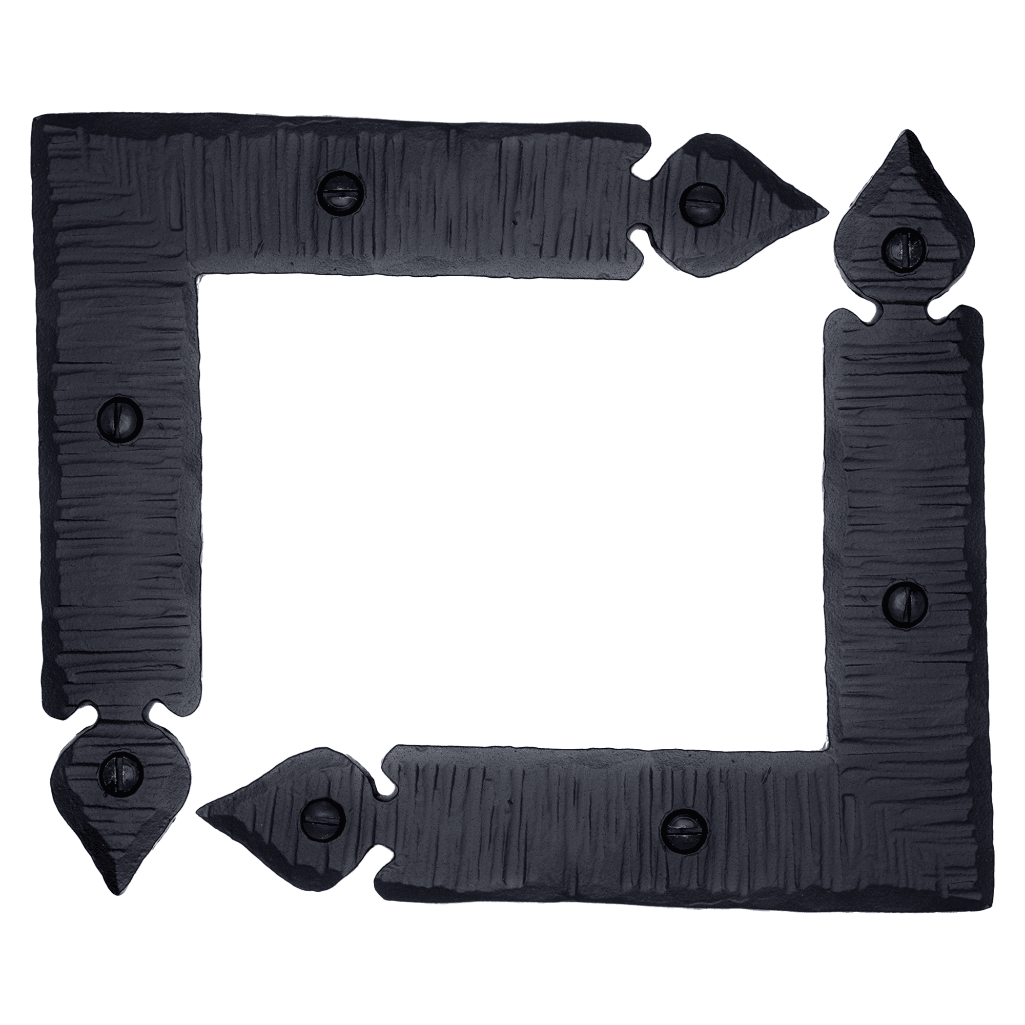 2 Pack 5 inch Decorative Corner Brackets Black L Bracket Decorative ...