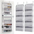 2 Pack 5-tier Over the Door Organizer Light Gray - Walmart.com