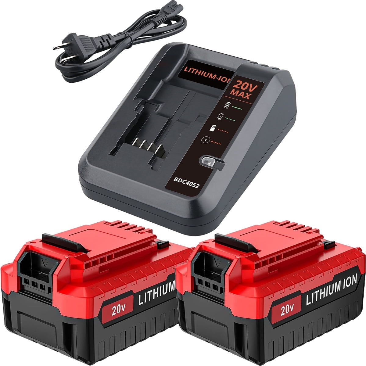 2-Pack 5000mAh 20V Max Li-ion Replacement Battery for Porter Cable ...