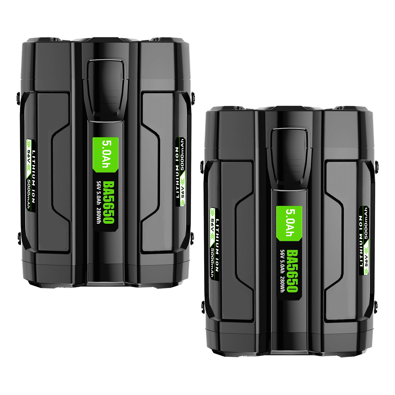 2 Pack 5000mAh Lithium Replacement for EGO Battery Compatible with EGO ...