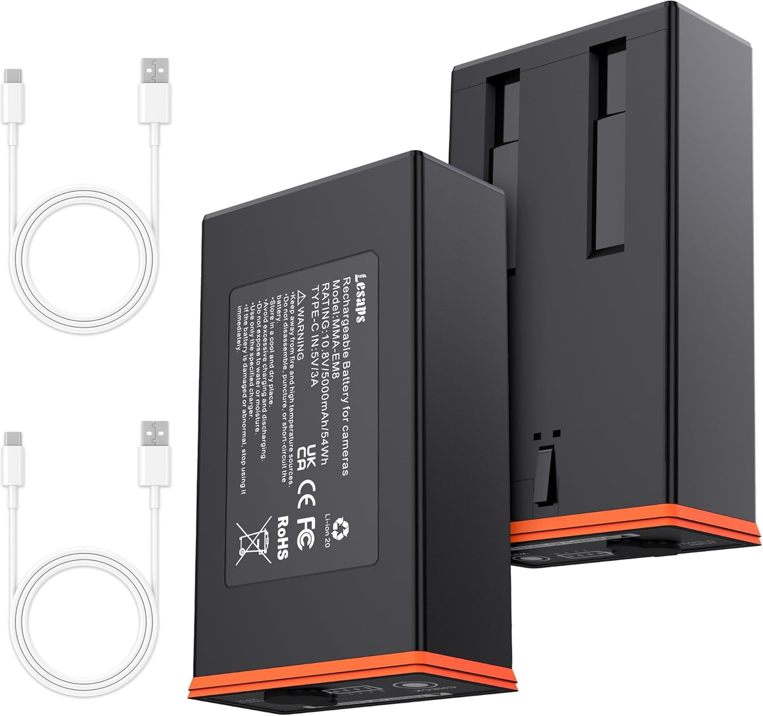 2-Pack 5000mAh Moultrie Power Mag Replacement Battery - Compatible with ...