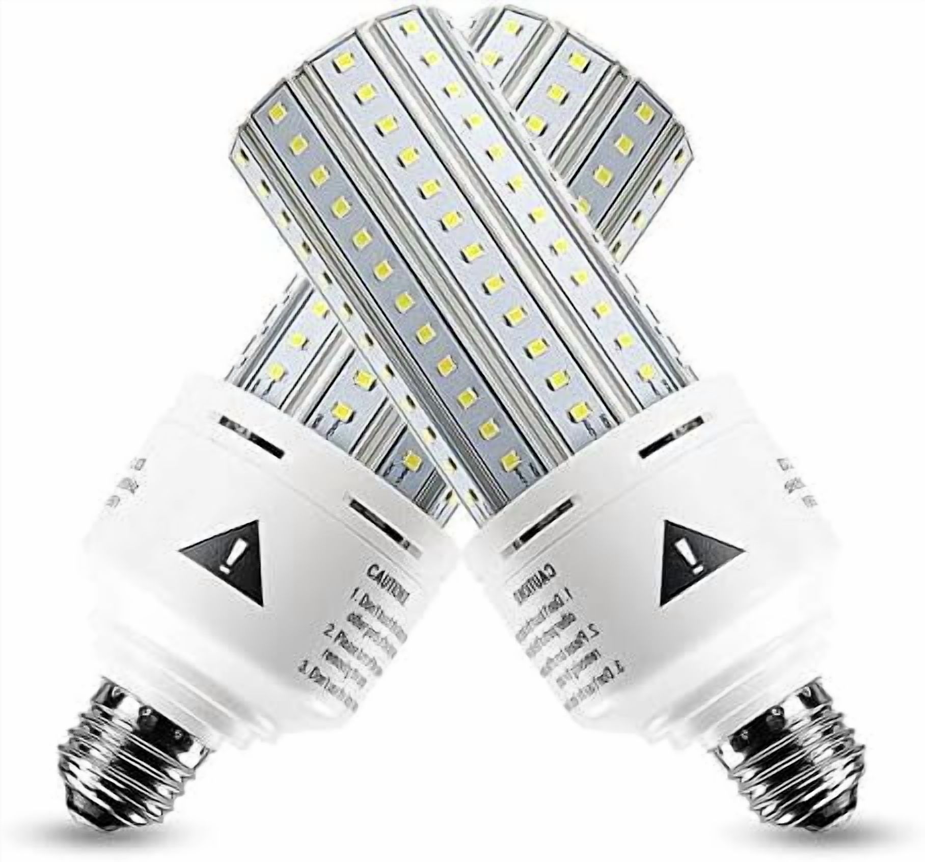 2 Pack 500W Equivalent LED Light Bulb 7500 Lumen 5000K Daylight White ...