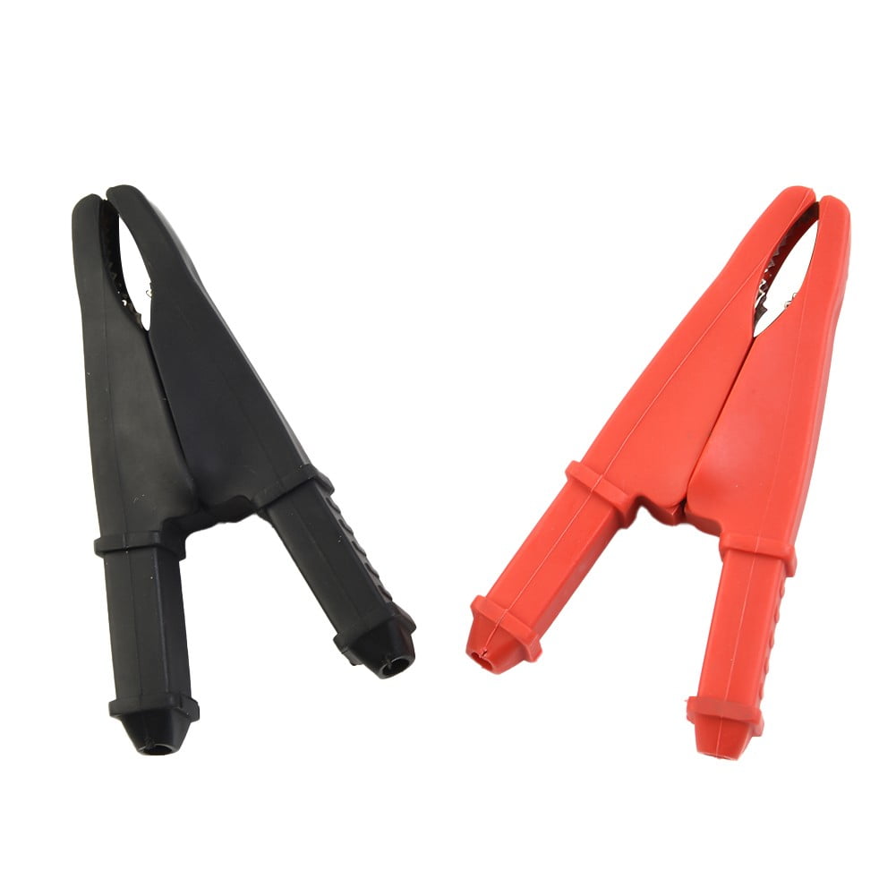 2 Pack 50A Red Black 75Mm Insulated For Alligator Clip Car Battery Test ...