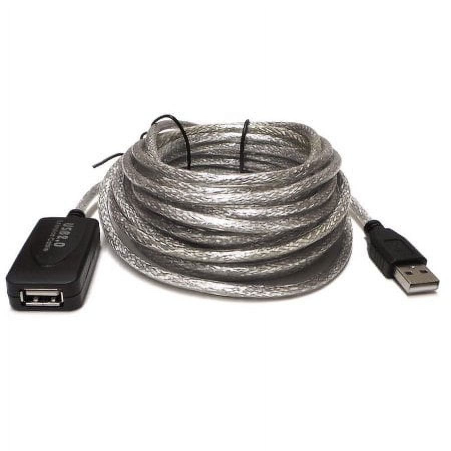 2 Pack 50FT High Speed 480Mbps USB 2.0 Active Repeater M/F Extension ...