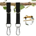 2-Pack 55cm Swing Hanging Strap with Carabiner, Perfect for Swing Seats, Hammocks, and Tarps ...