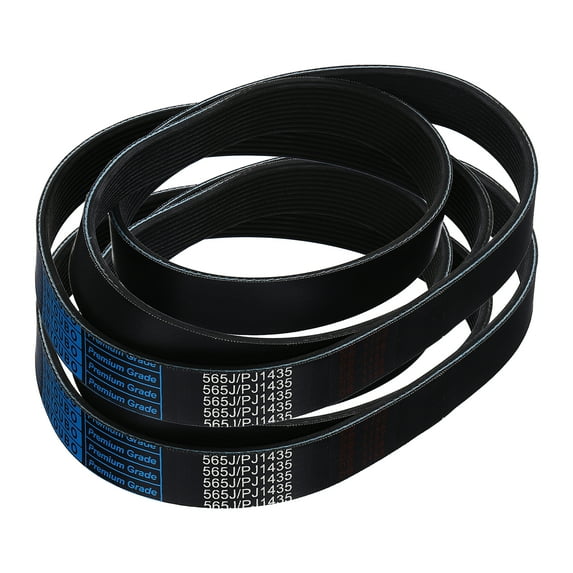 2 Pack 565J10 PJ V-Ribbed Belt 10 Ribs 56.5" Length x 0.92" Width x 0. ...