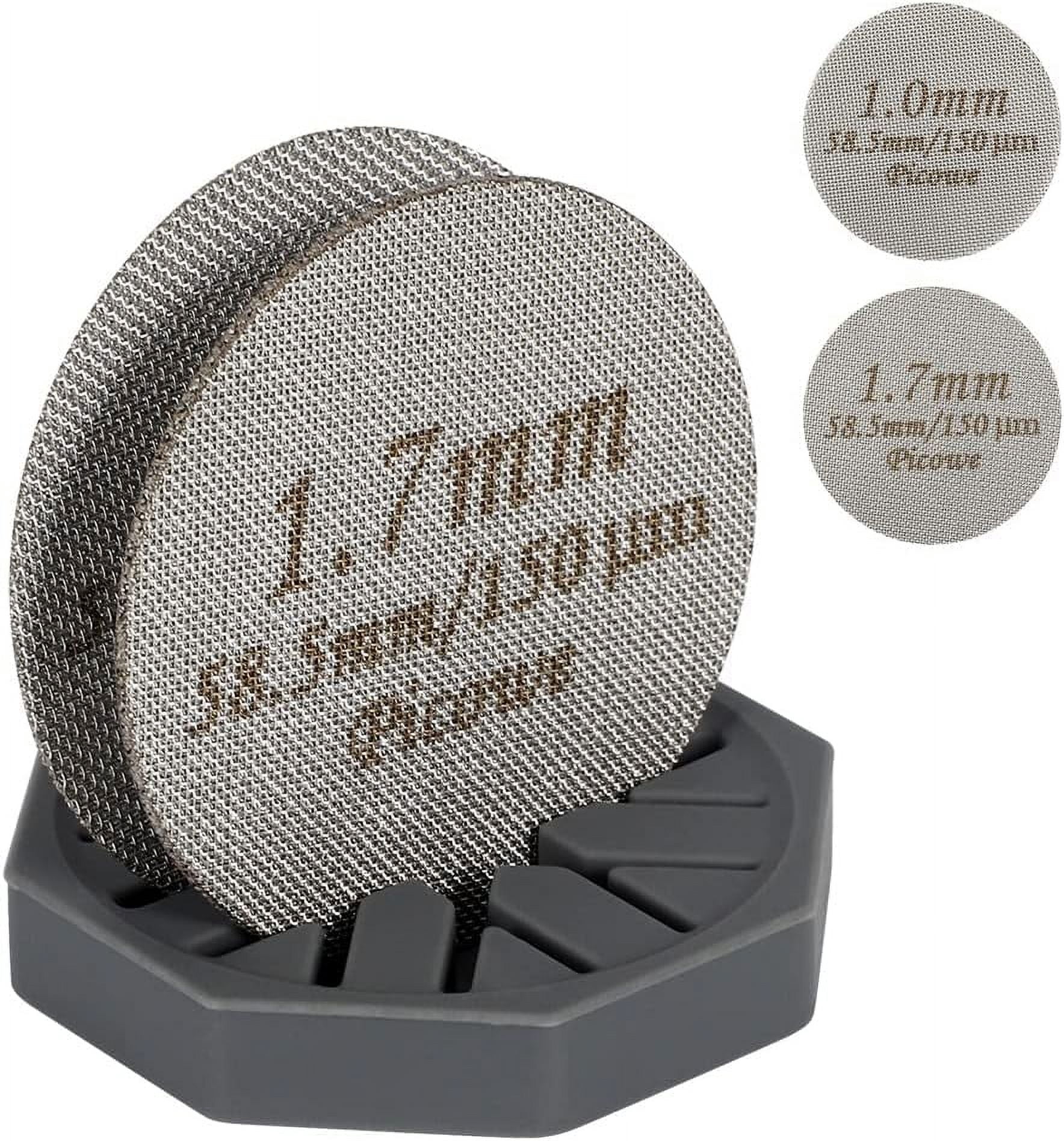 2 Pack 58.5mm Puck Screen With Silicone Stand, Reusable Espresso Puck ...