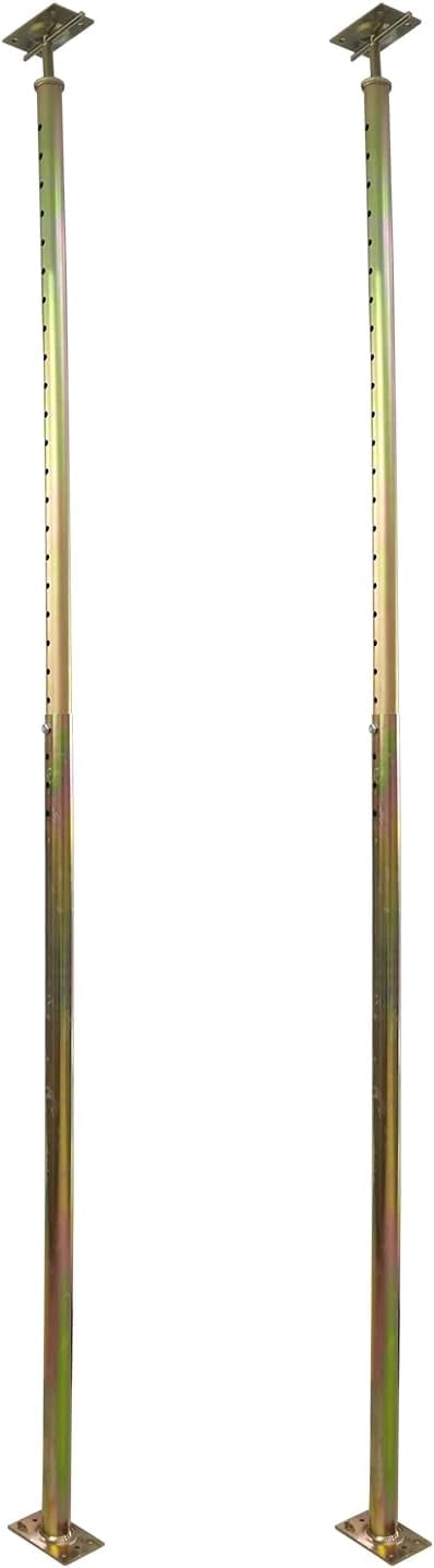 2 Pack 59" - 100" Adjustable House Floor Wall Jack Post Pole Rod Fit ...
