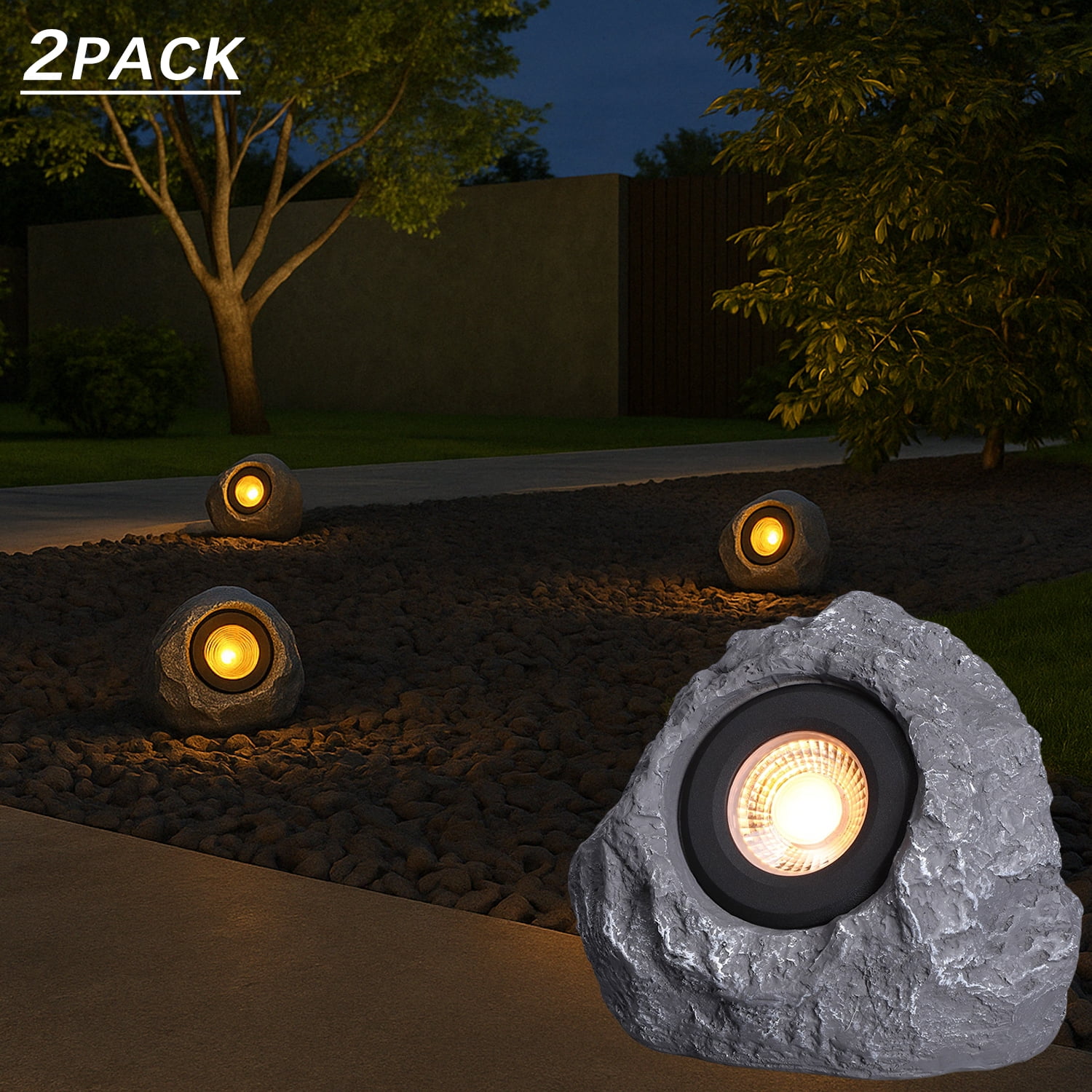 2 Pack 5CCT LED Pathway Lights, 12-24V AC/DC, 5W Low Voltage Outdoor ...
