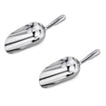 2 Pack 6/12/24/36oz Ice Scoop for Freezer,Multipurpose Metal Ice Scoop ...