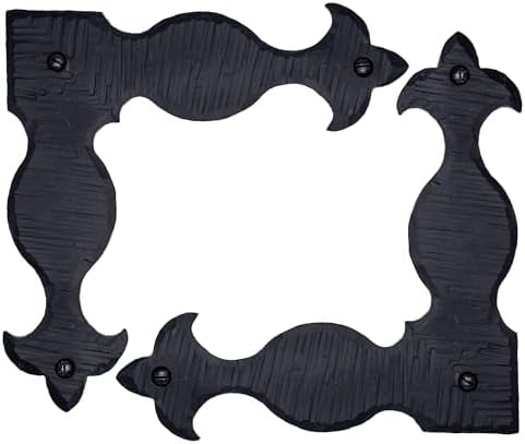 2 Pack 6.75" Metal L Bracket for Furniture - Black - Handmade ...