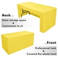 2 Pack 6' Fitted Tablecloth Yellow Trade Show Table Cloth-Open Back ...