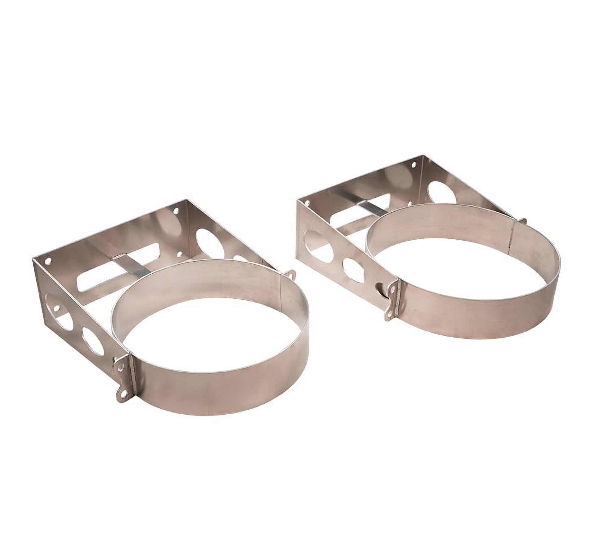 2 Pack 6 Gallon Aluminum Trash Can Brackets Mount for Truck & Trailers ...