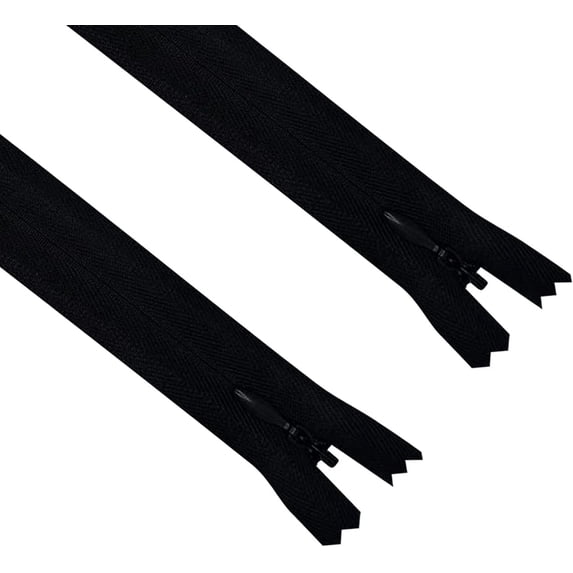 Woazon, Invisible Zippers, 6 Inch, Black Nylon Coil 2 Pack - Walmart.com
