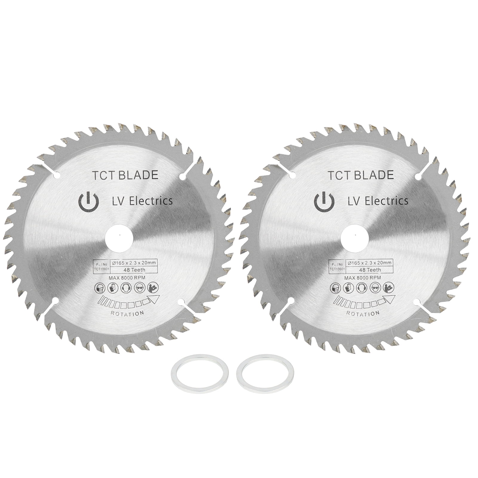 2-Pack 6-Inch Circular Saw Blades, 48 Teeth, Carbide-Tipped, Ideal for ...