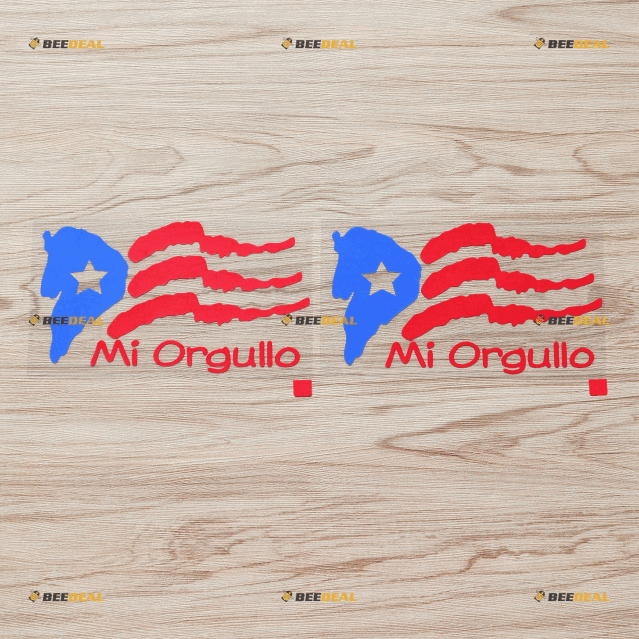 2 Pack 6 Inches Puerto Rico Flag PR Mi Orgullo Car Vinyl Decal Sticker ...