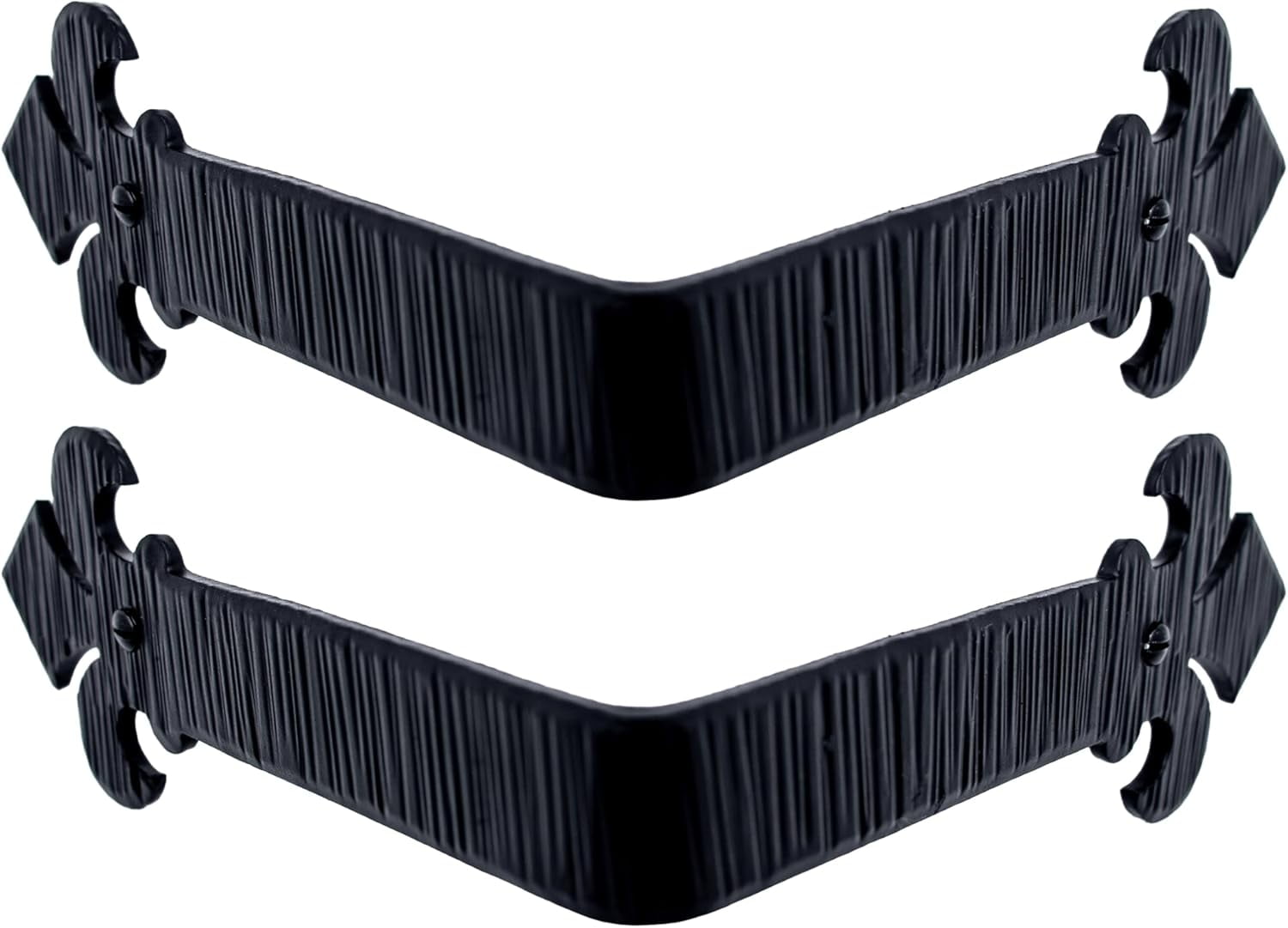 2 Pack - 6" Metal Corner Bracket for Furniture - Black - Handmade Decorative Corner Braces ...