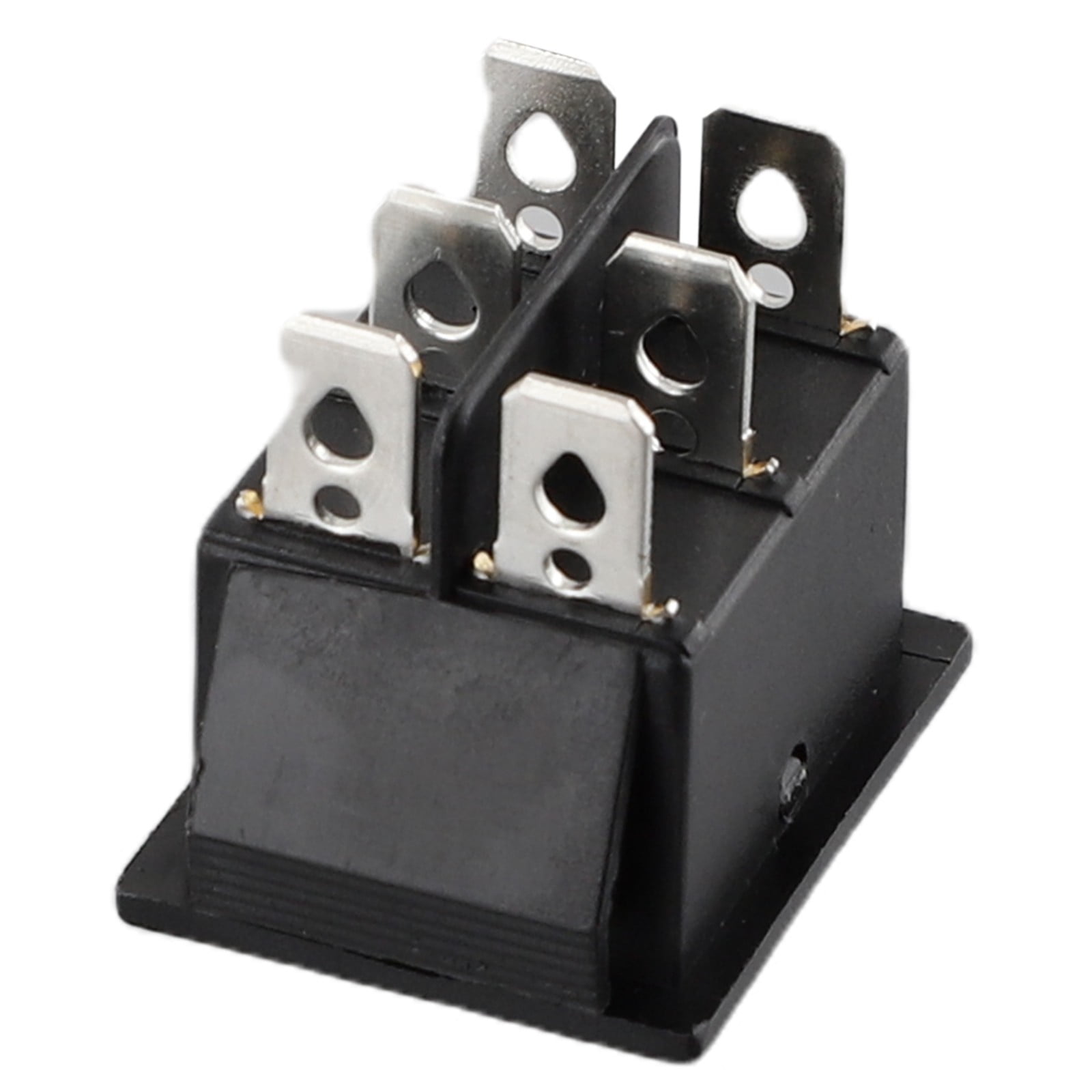 2-Pack 6 Pin Dpdt Double Pole Double Throw 20 Amp Momentary Rocker Switch - Walmart.com