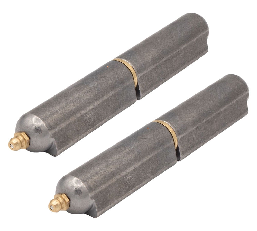 2 Pack 6" Steel Bullet Hinge with Pin Brass Bushing & Grease Zerk ...