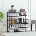 2 Pack 6-Tier Shoe Rack Small Spaces Storage Steel Frame And Fabric ...