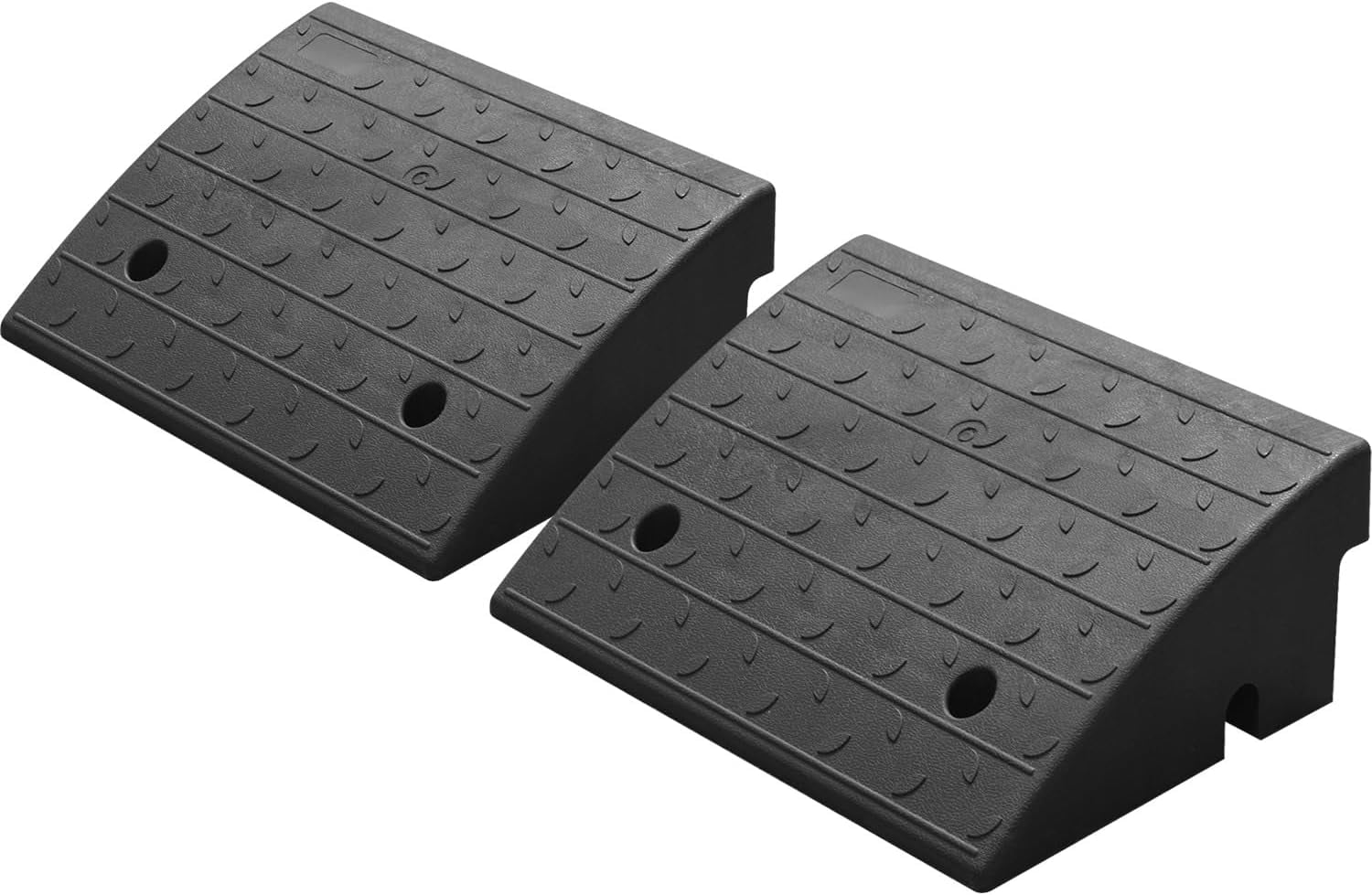 2 Pack 6" inch Rise Driveway Curb Ramps, 17"(L) x 13.4"(W) x 6"(H ...