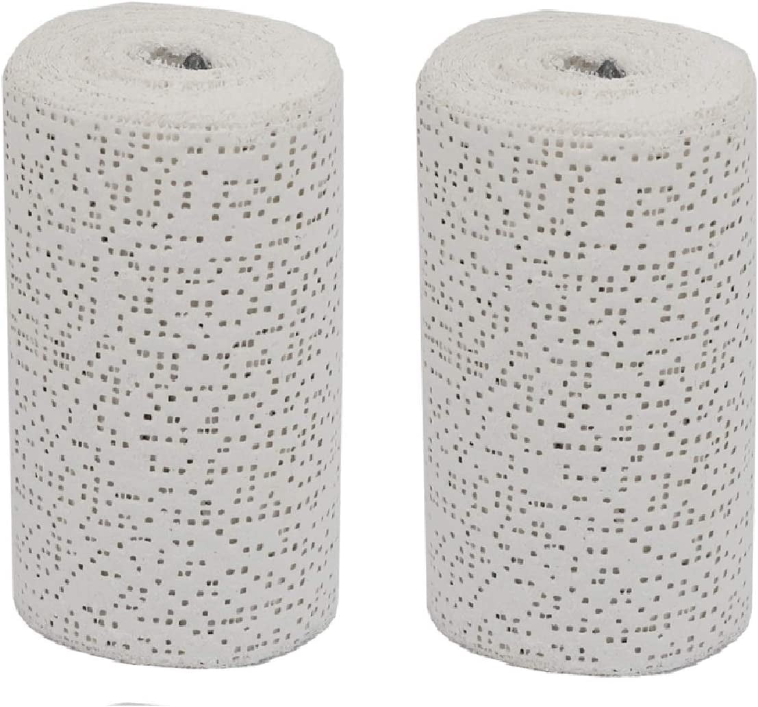 2 Pack 6 inch x 15 feet (Total 30ft Long) White Plaster Cloth Gauze ...
