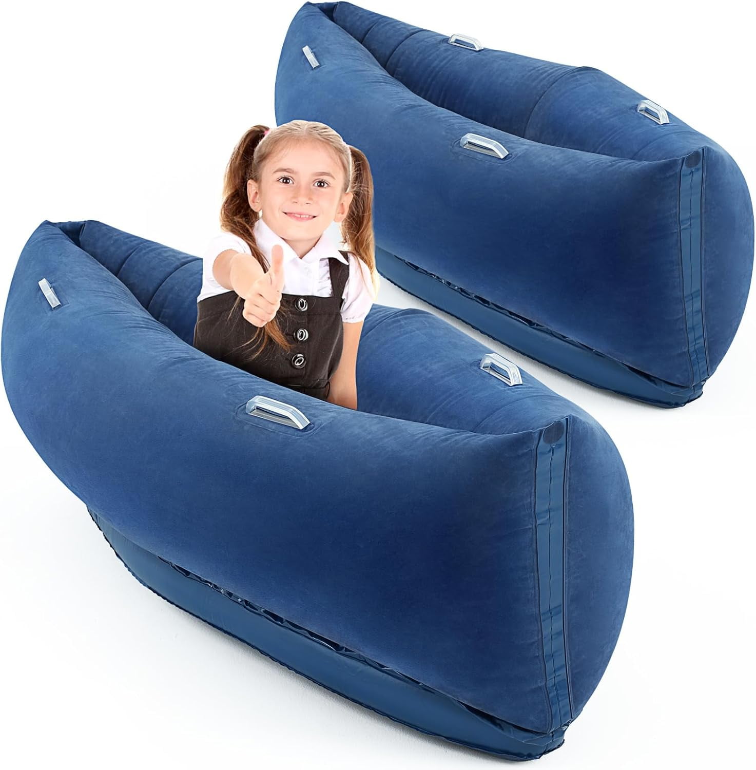 2 Pack 60'' Comfy Sensory Chair for Kids with Autism Calming Corner ...