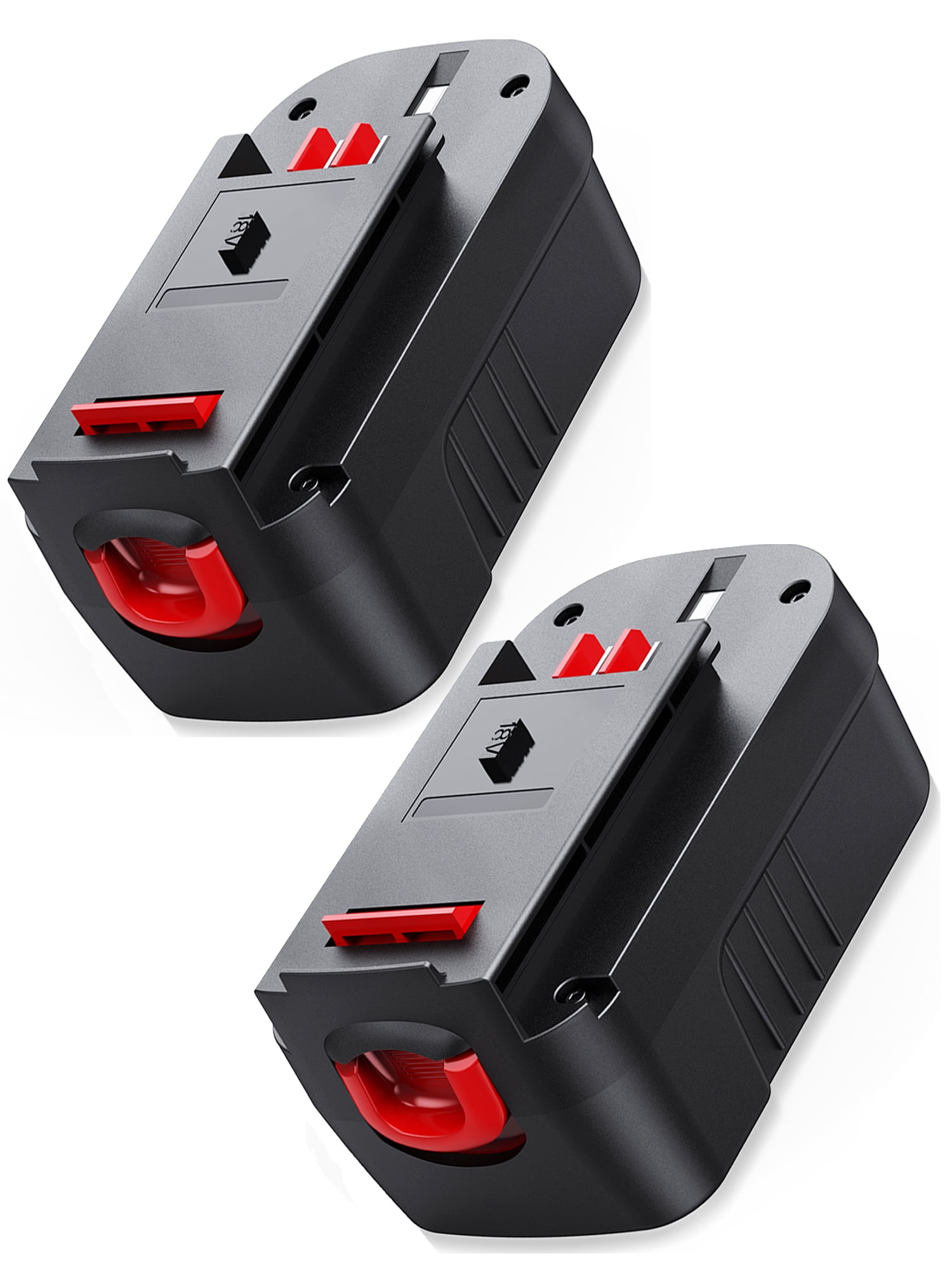 2-Pack 6000mAh 18V Replacement Lithium Battery for Black & Decker HPB18 ...