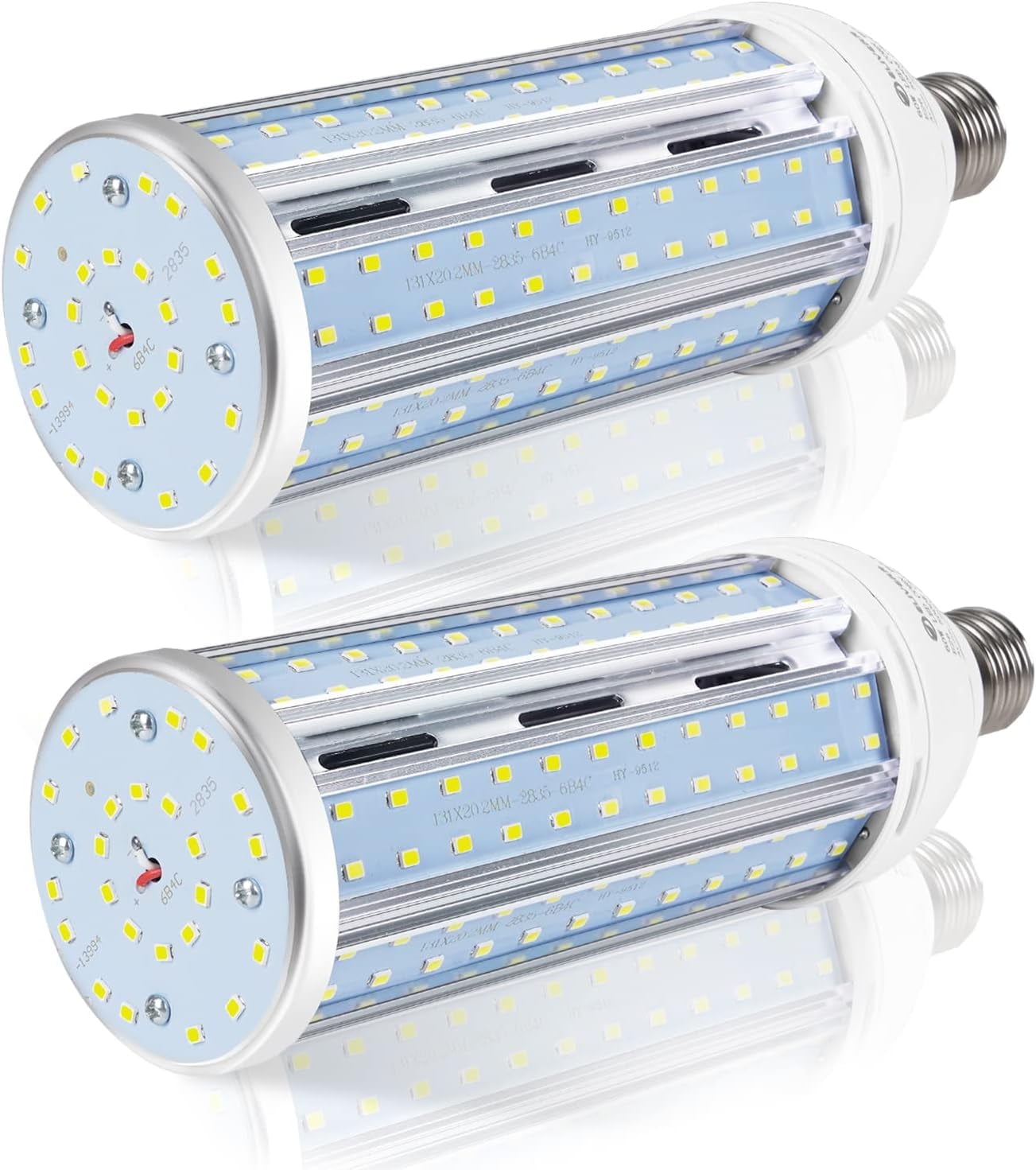 2 Pack 600W Equivalent LED Corn Light Bulb 6000 Lumen 5000K Daylight ...
