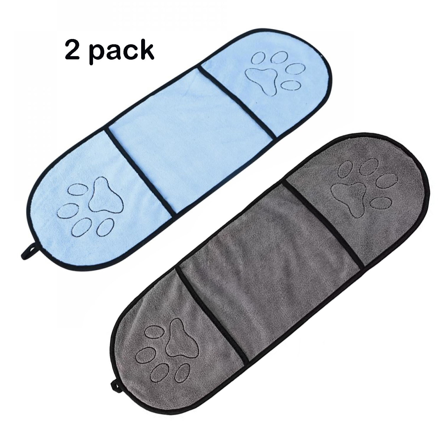 2 Pack 65*23cm Dog Ultra Absorbent Towel, Quick Drying Shower Towel ...