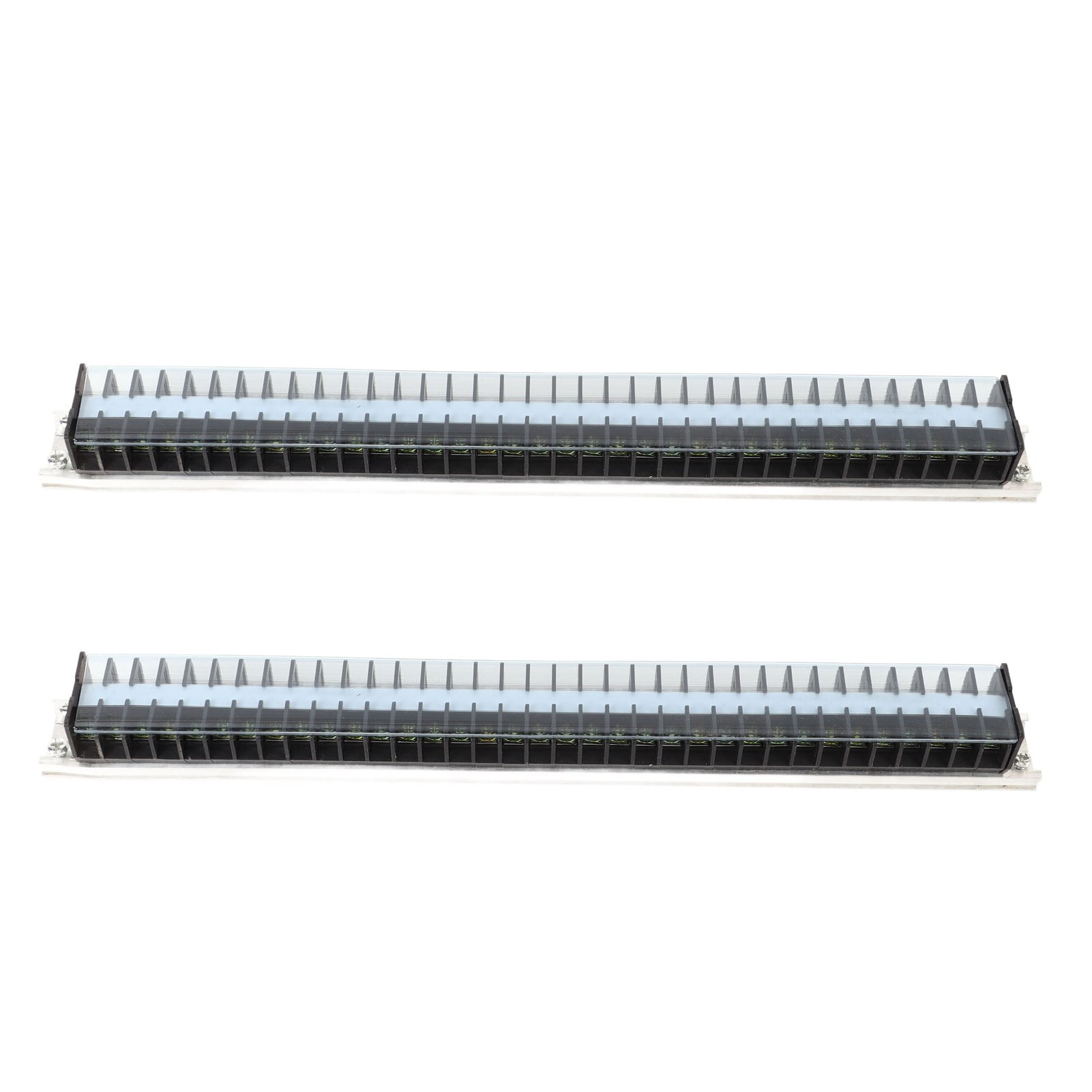 2-Pack 660V 15A Wire Barrier Terminal Bar, Universal Rail Type Wiring ...