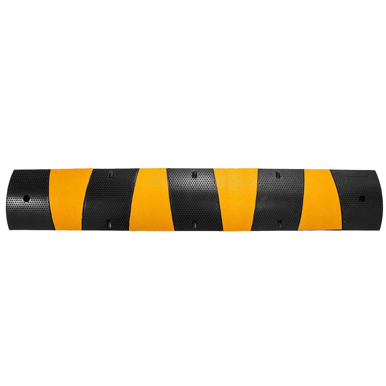 2-Pack 6FT Heavy Duty Rubber Speed Bumps, 22,046 LBS Capacity Driveway ...