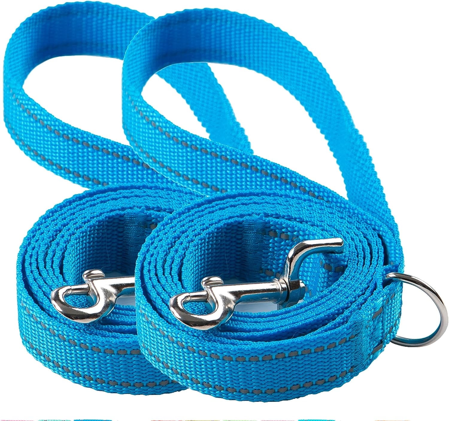 2-Pack 6FT Reflective Dog Leash for Large&Medium and Small Dogs ...