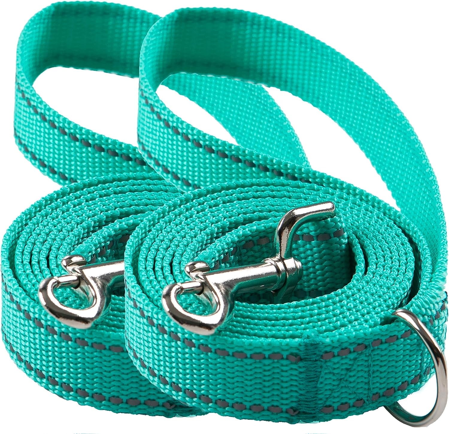 2-Pack 6FT Reflective Dog Leash for Large&Medium and Small Dogs, Nylon ...