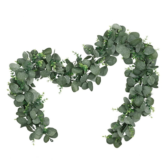 2 Pack 6Ft Artificial Eucalyptus Garland Artificial Greenery Garlands, Faux Eucalyptus Vines ...
