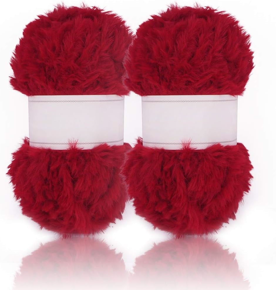 2 Pack/ 6Pack Super Soft Fur Yarn Chunky Fluffy Faux Fur Yarn Eyelash ...