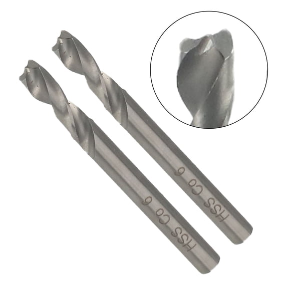 2-Pack 6mm (1/4 Inch) HSS-Co Spot Weld Cutter Drill Bit for Automotive ...