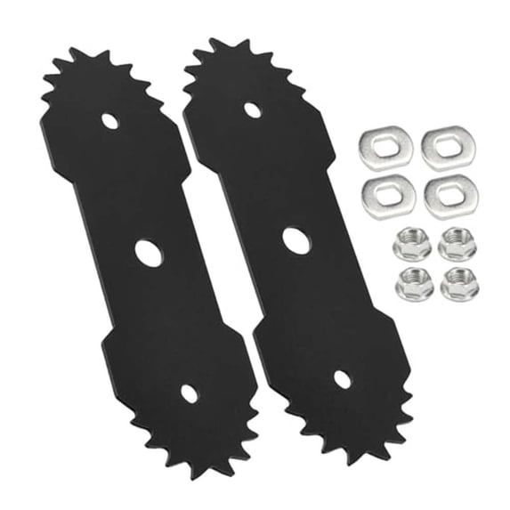 2-Pack 7.5\" Hardened Steel Double-Edged Blades for Greenworks 12A ...