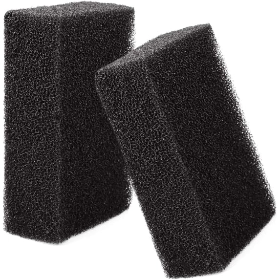 2 Pack 7.5"x 4.7" x 2.75" Aquarium Filter Foam Sponges - Cut-to-Size ...
