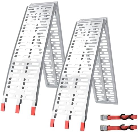 2 Pack 7.5ft Truck Ramps,1500lbs Large Weight Capacity Aluminum Loading ...
