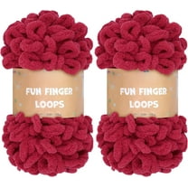 JubileeYarn Fun Finger Gradient Loops Yarn - Polyester Jumbo Loop Yarn - 100g/Skein - Juventas ...