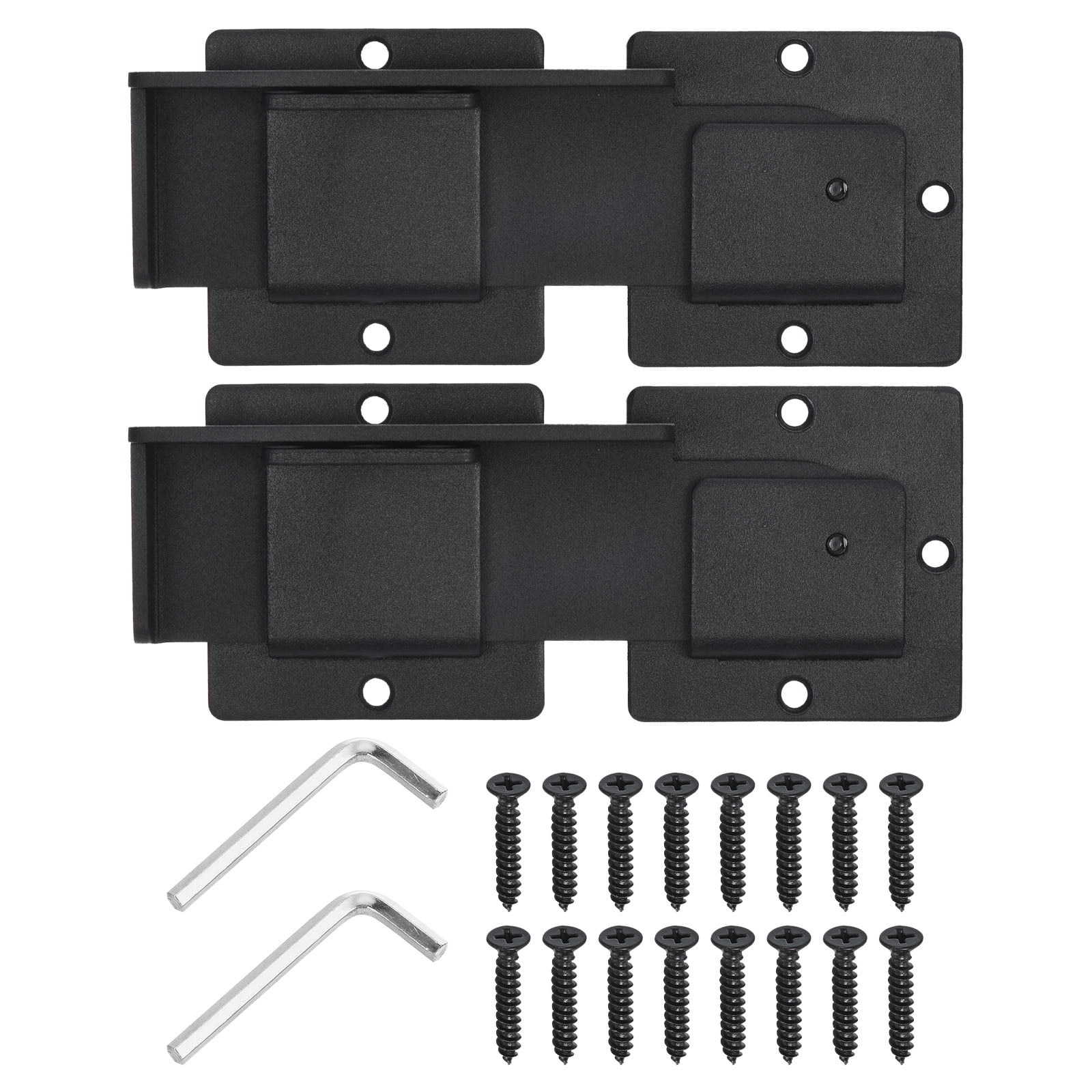 2 Pack 7.8" Flip Gate Latch Lock with Padlock Hole, 4mm Adjustable Door ...