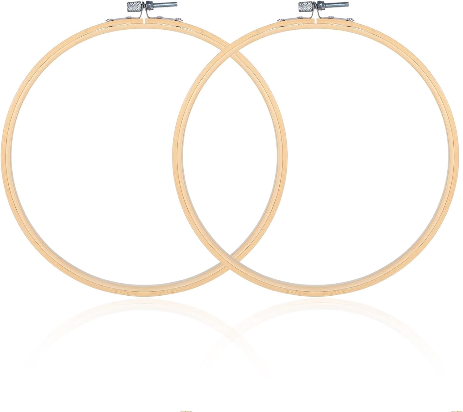 2 Pack 7.87'' Wooden Embroidery Hoops, 20CM Beech Wood Circle Hoop Ring ...