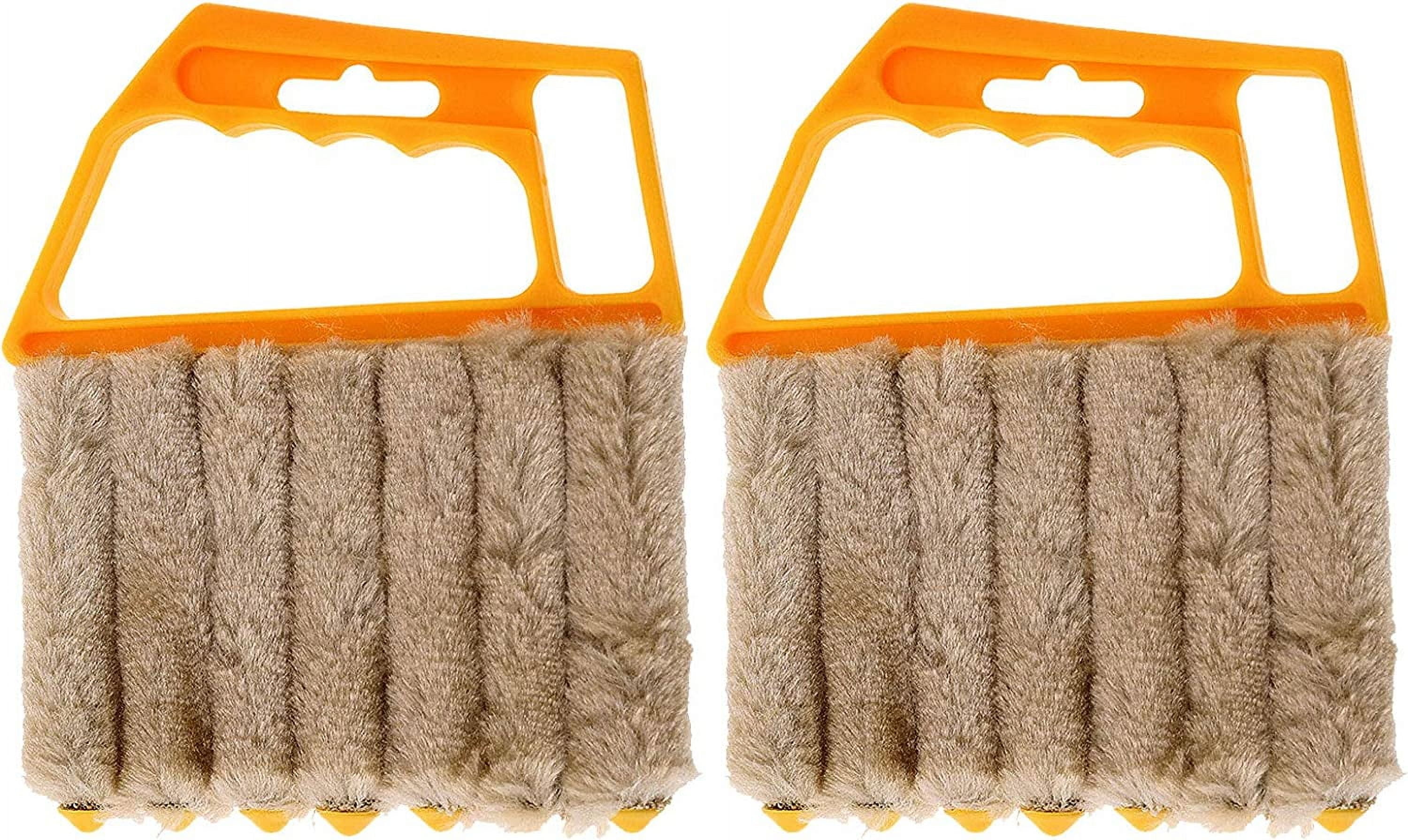 2 Pack 7 Finger Dusting Cleaner Tool, Mini Hand-held Blind Duster Brush ...