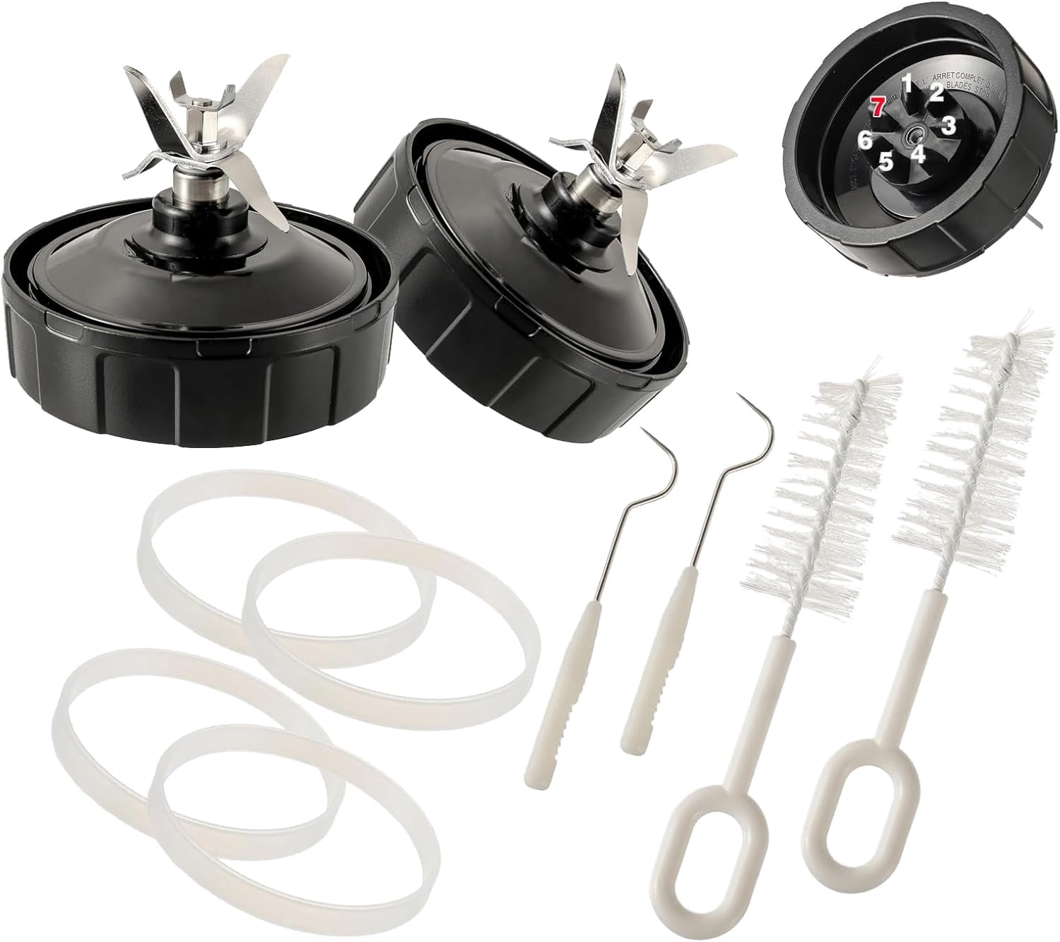 2 Pack) 7 Fins Blender Blade Compatible with BN401 BN751 BN801 BL480-30 ...