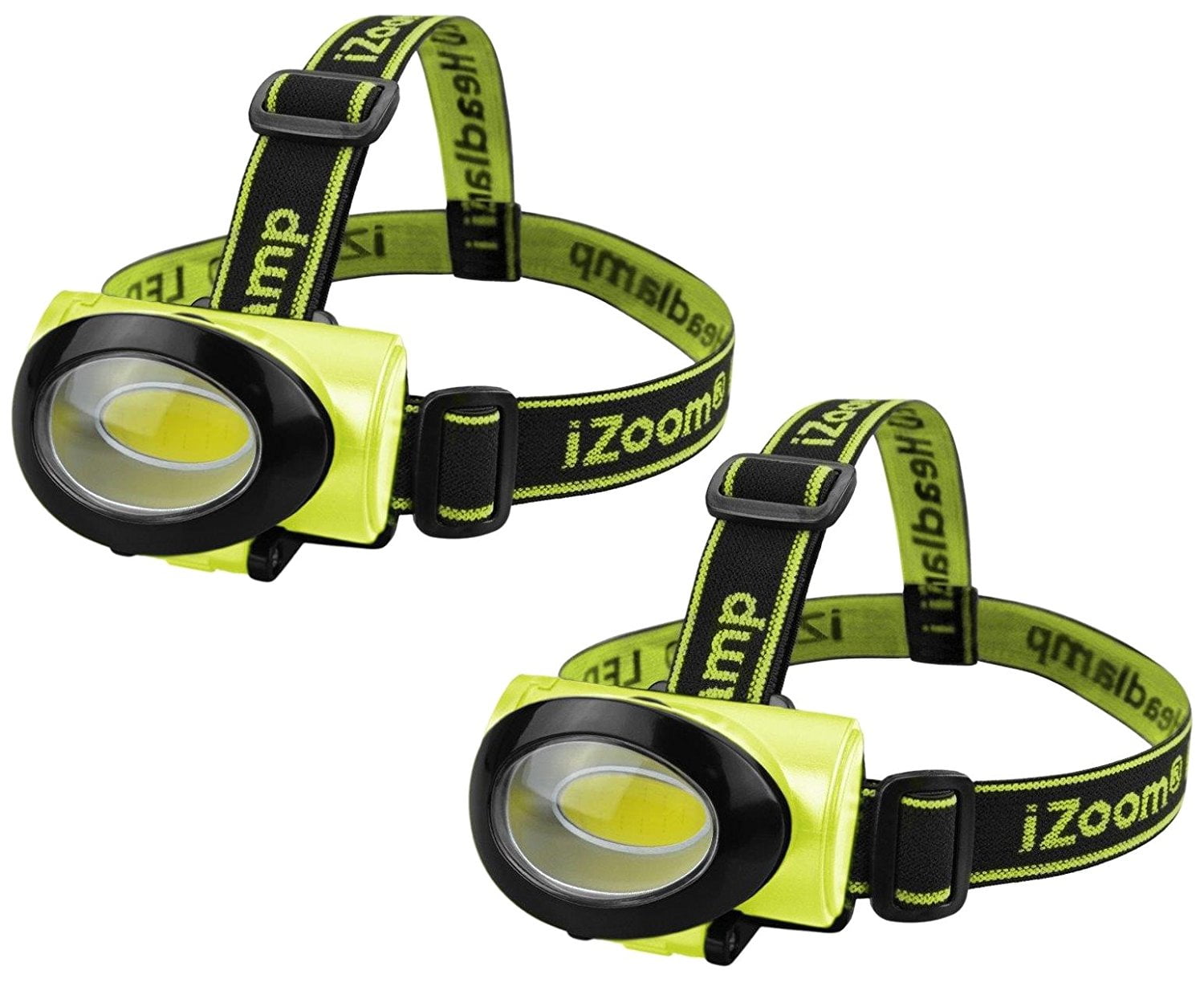 2 Pack: 7 LED Adjustable Head-Lamp with Pivoting Light-Head by IZOOM ...