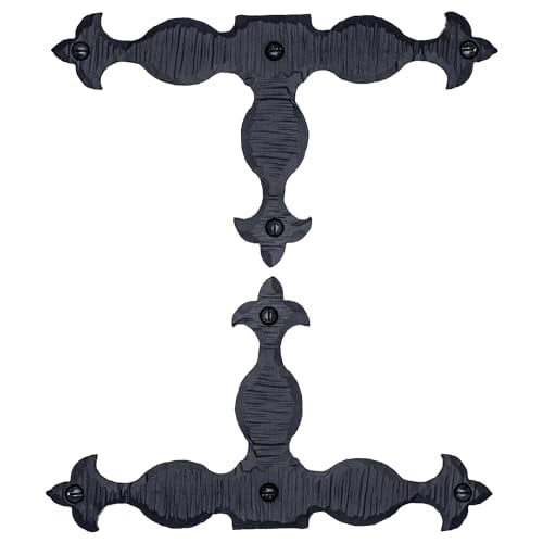 2 Pack 7" Metal T Bracket for Furniture - Black - Handmade Decorative ...