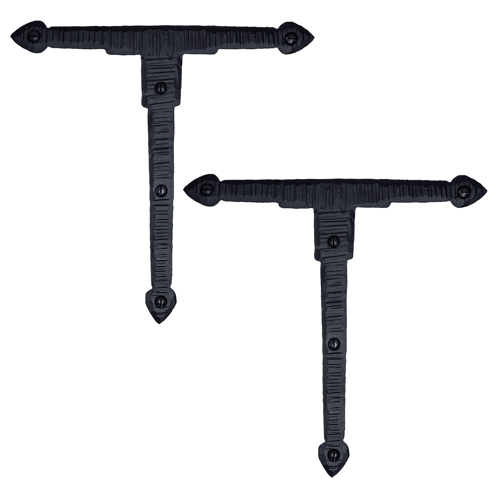 2 Pack 7 inch Decorative Corner Brackets Black T Bracket Decorative ...